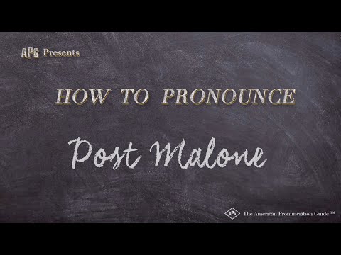 How to Pronounce Post Malone (Real Life Examples!)