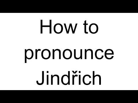 How to Pronounce Jindřich (Czech)