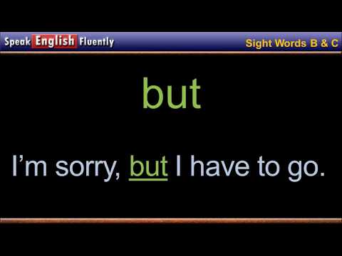 Sight Words starting with B & C | High Frequency Words in English | Speak English Fluently