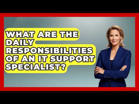 What Are The Daily Responsibilities Of An IT Support Specialist? - Job Success Network