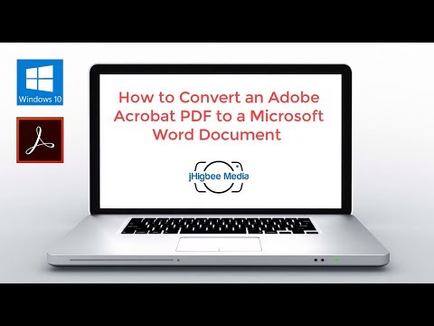 How to Convert an Adobe Acrobat PDF to a Microsoft Word Document
