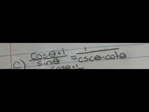 (cos(x) + 1)/sin(x) = 1/(csc(x) - cot(x))