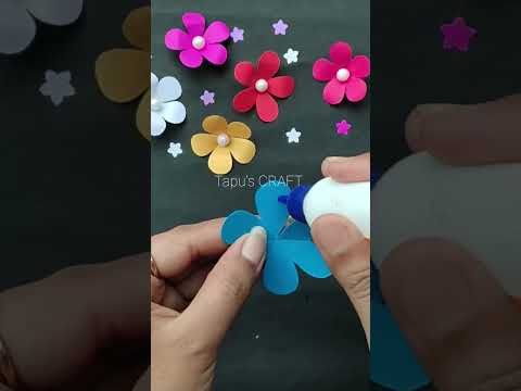 How to make paper flowers 💐 // Easy and beautiful paper flower 💐 making idea