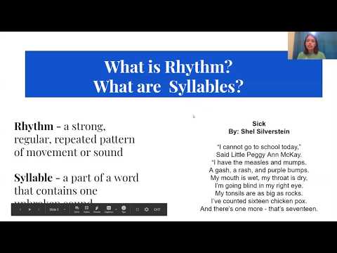 How to write poems with rhythm.