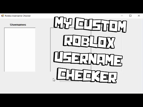 MY CUSTOM ROBLOX USERNAME CHECKER!! How I Get My Roblox Usernames