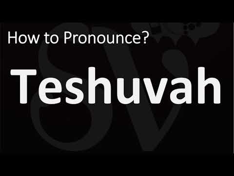 How to Pronounce Teshuvah? (CORRECTLY)