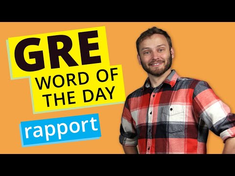 GRE Vocab Word of the Day: Rapport | GRE Vocabulary