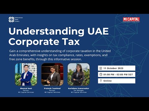 WEBINAR: Understanding UAE Corporate Tax