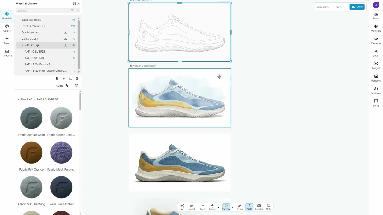 AI sketching, rendering, and 2D to 3D in figurement