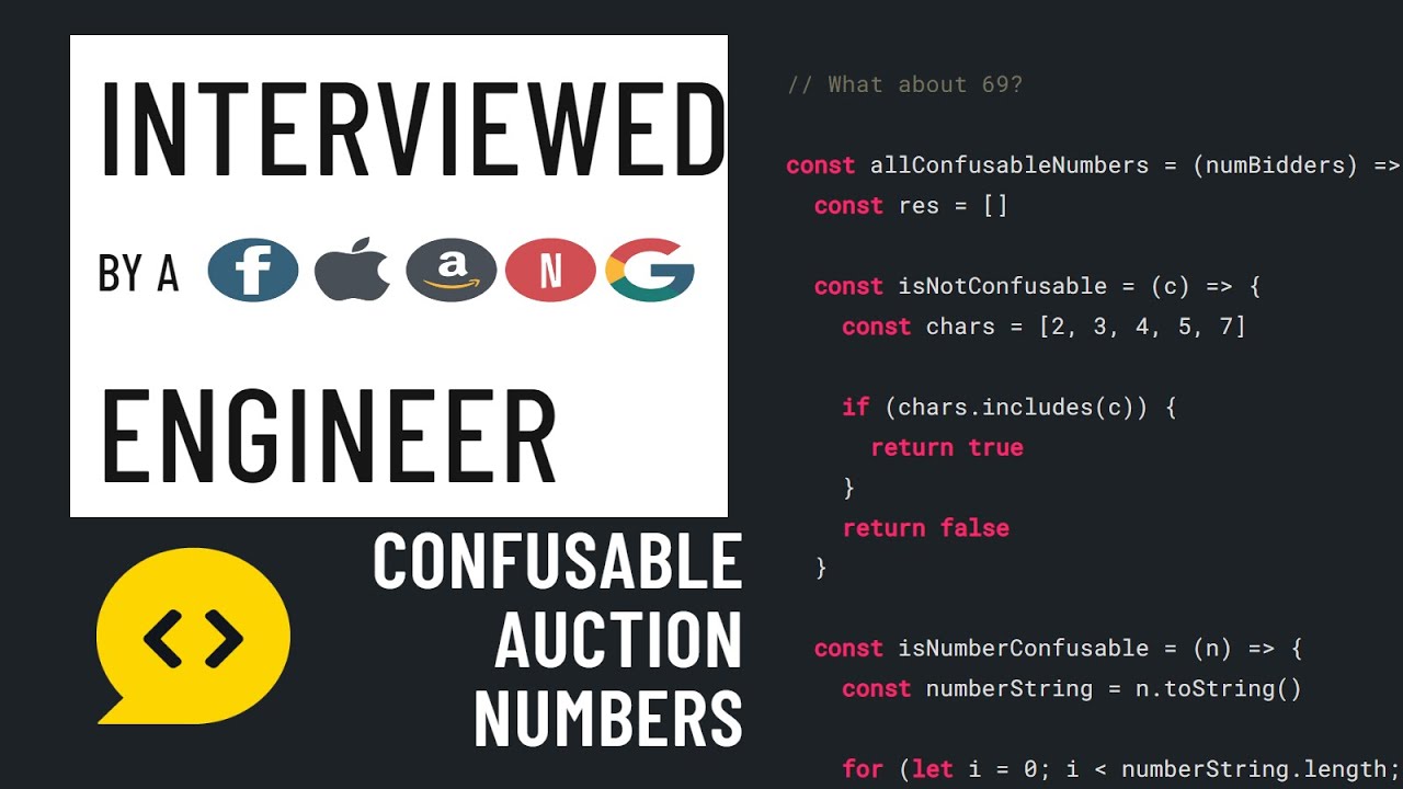 Confusable Numbers - Mock JavaScript Interview