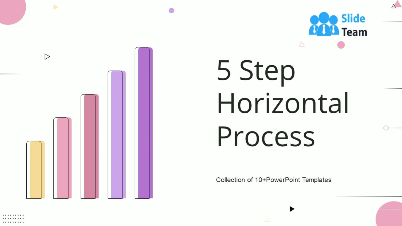 5 Step Horizontal Process Powerpoint Ppt Template Bundles