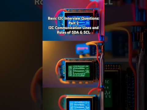 Basic I2C Interview Questions: Part 2: I2C Communication Lines and Roles of SDA & SCL