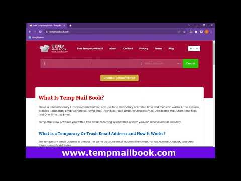 How to Create Temp/Trash/Disposable Email Address | Unlimited temporary emails