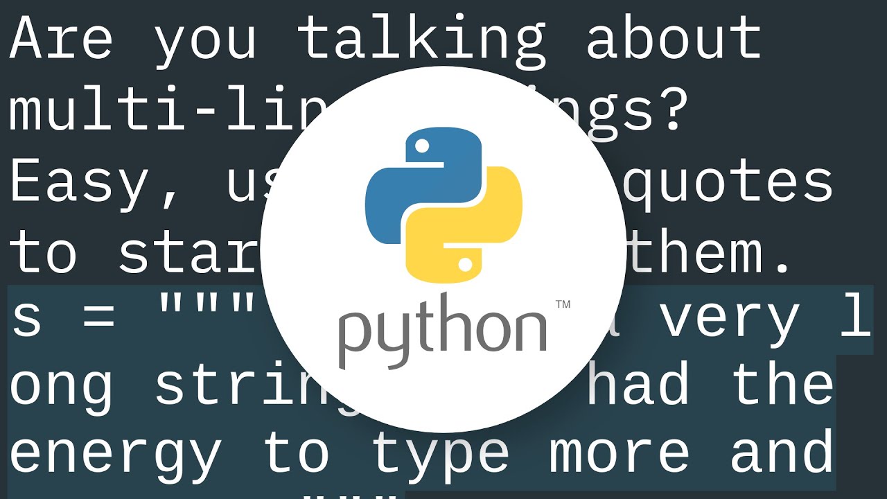 How do I split the definition of a long string over multiple lines?