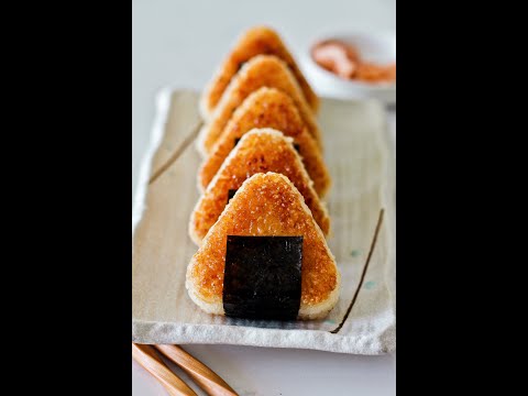 Yaki Onigiri with Vegan “Short Rib” fillings #onigiri #riceballs #sushi #veganfood #japanesefood