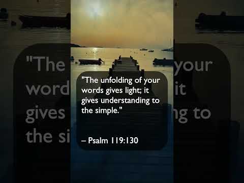 His Word Brings Light 📖✨ | Psalm 119:130 #Shorts