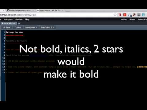 Markdown Syntax Tutorial