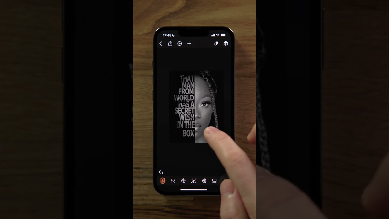 Free poster template on Creatic app