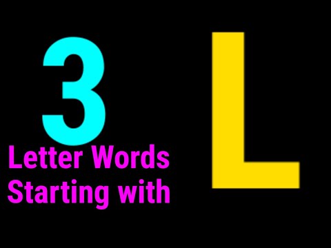 3 letter l words || l words || 3 letter words starting with l ||