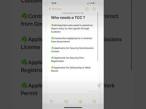 Who needs a TAX COMPLIANCE CERTIFICATE (TCC).