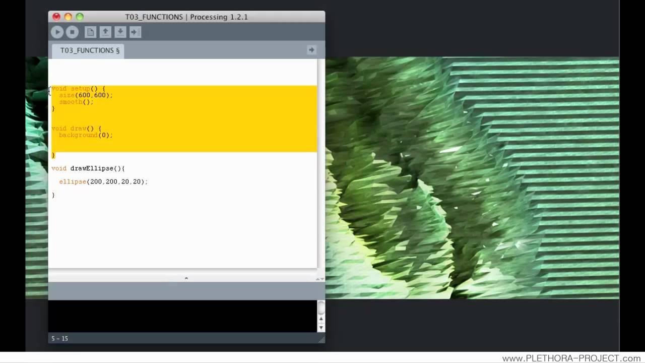 Processing Tutorial 03 - Functions