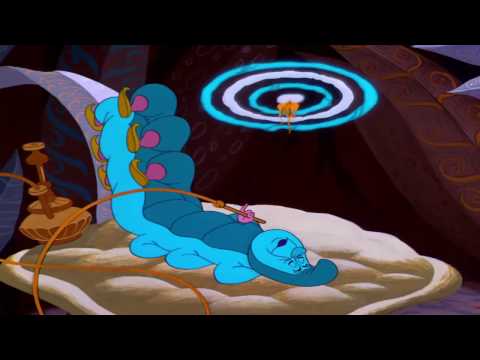 Alice Meets The caterpillar - Alice In Wonderland (1951)