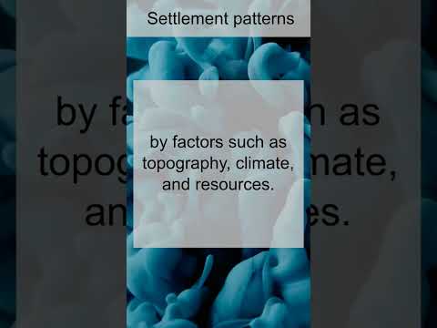 Settlement Patterns