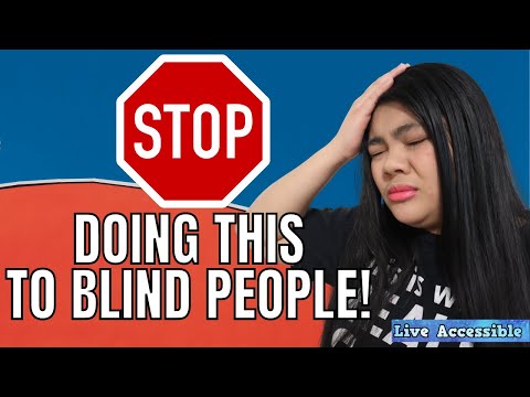 DON'T DO these things to BLIND people! #Blind #LiveAccessible #shorts