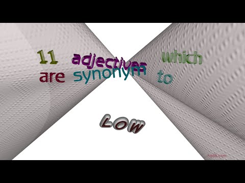 low - 15 adjectives which are synonym to low (sentence examples)