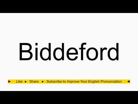 How to pronounce Biddeford