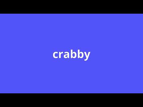 what is the meaning of crabby