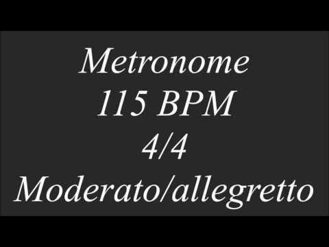 Metronome 115 BPM | 4/4 | Moderato, allegretto