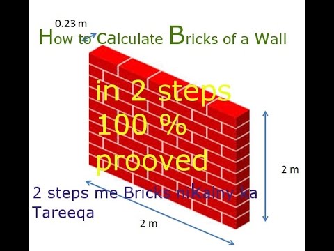 Step-by-step guidelines to estimate bricks of a wall – Construction Cost