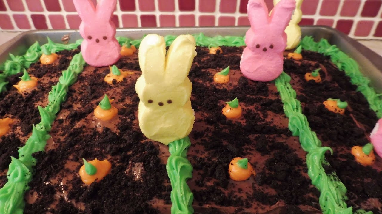 Easter Bunny Garden Cake