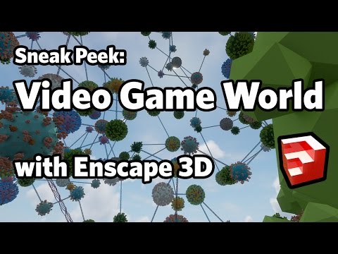 SketchUp Sneak Peak: Upcoming Video Game World with Enscape 3D