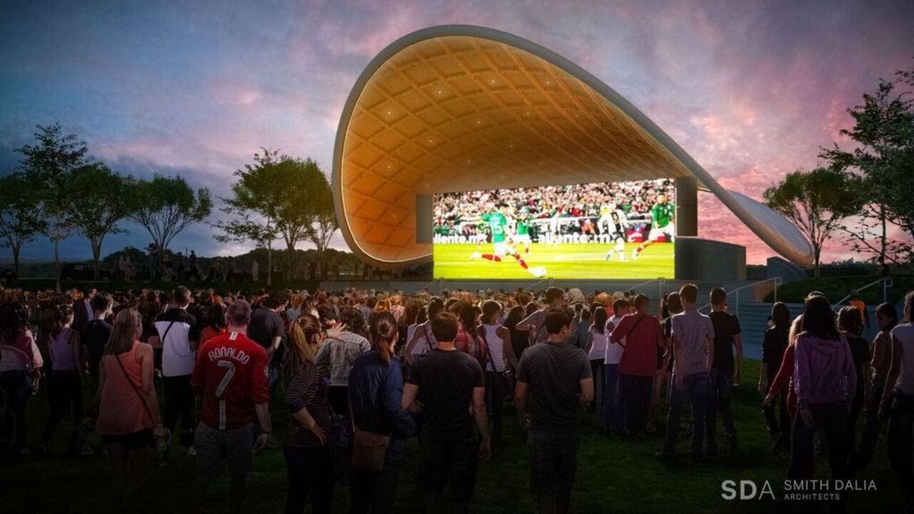 Assembly Studios building bandshell designed for world-class live entertainment