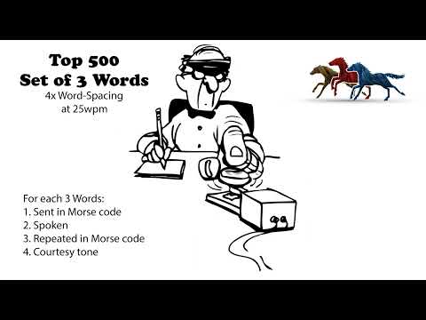 Sets of 3 Words - 4x Word-Spacing - 25wpm