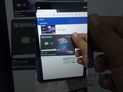 HDFC Bank UPI Rupay Credit Card Physically Delivered 😱 | HDFC Rupay Credit Card | #shorts