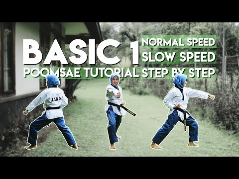 BASIC 1 [Front View, Back View, Slow Motion, Step By Step] || Poomsae Tutorial [ENG SUB]