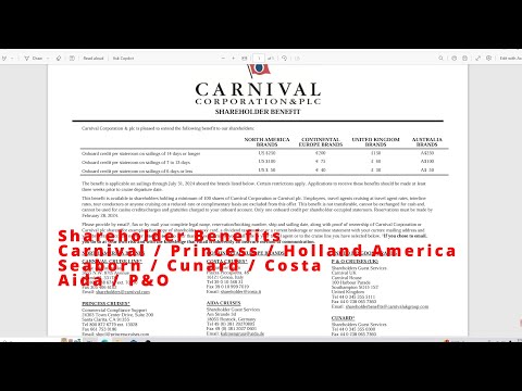 Cruise Stock Shareholder Benefit