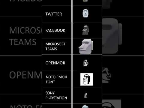 moyai 🗿(Chad) emoji comparison on popular social media platforms & OS #chad #Shorts #emoji