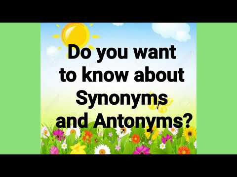 #Synonyms #Antonyms #PracticeTest #Lesson Synonyms and Antonyms