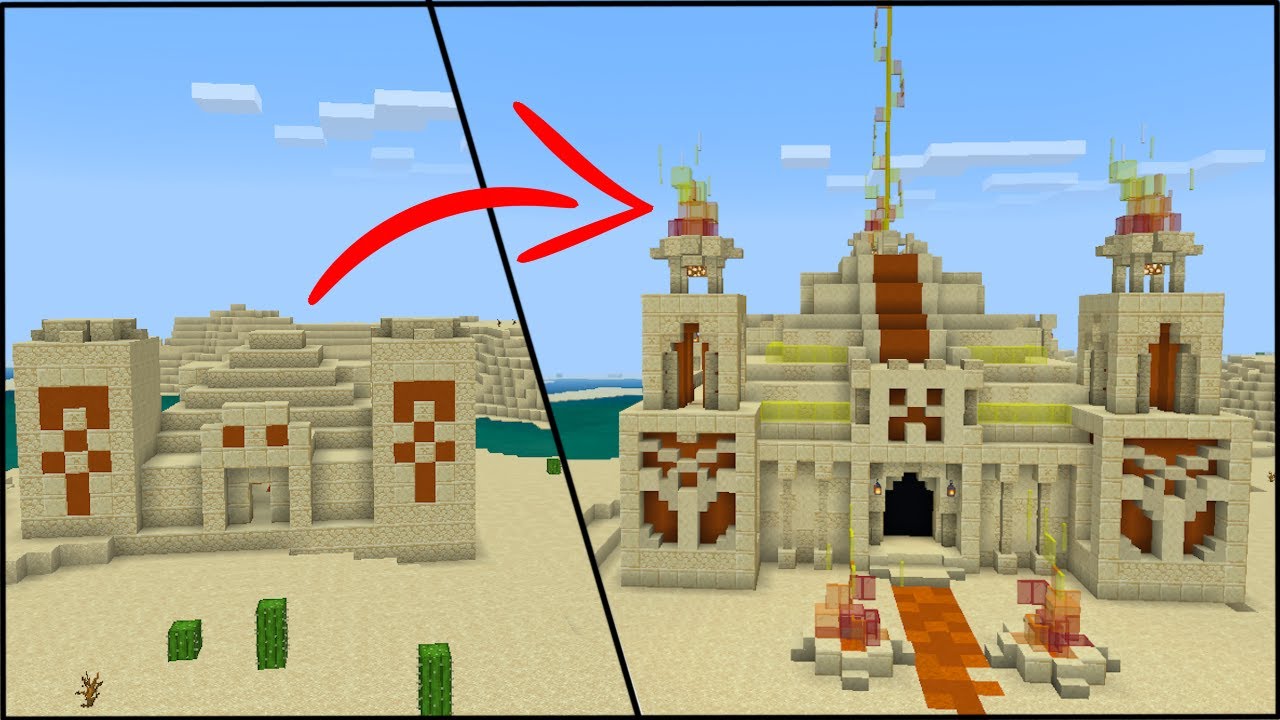 Minecraft Transformation | Desert Temple Transformation | [Timelapse]