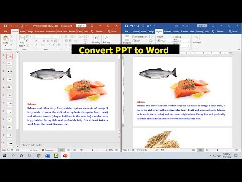 How to Convert PowerPoint to MS Word Editable File