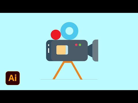 Create a Video Camera Icon in Adobe Illustrator CC