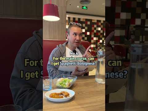 Restaurant English: How to order your meal