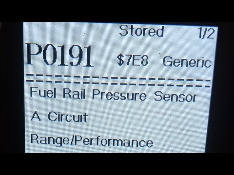 how to fix code P0191