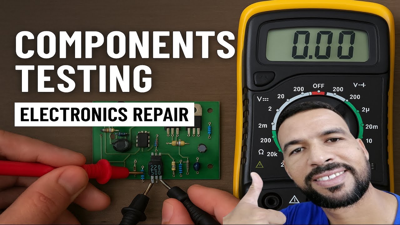 Super Easy Electronic Components Testing with a Multimeter | Electronics Repair