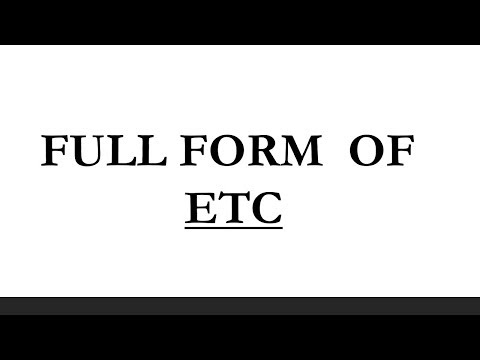 full form of etc in english || What is ETC?(Urdu/Hindi) by Easy Learning 700