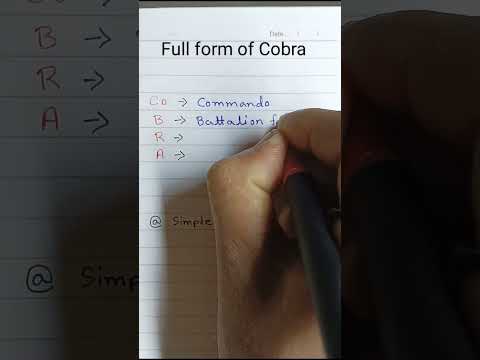 Full form of cobra# reels# shorts# online# education# simple English with pranay# class# learning#